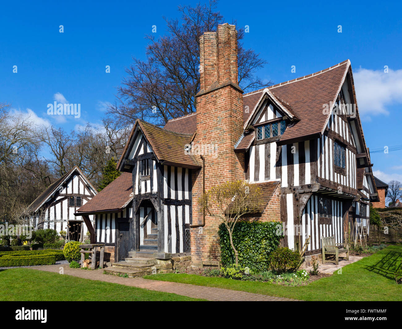 Selly Manor, a reconstructed 14thC manor house, Bournville, Birmingham ...