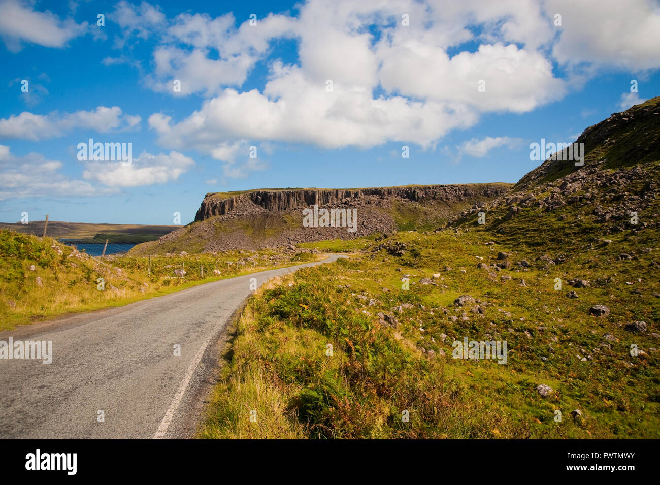 Hillside and road on the Isle of Skye, Scotland Stock Photo - Alamy
