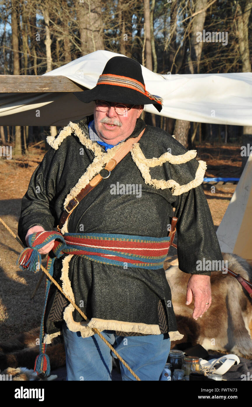 A reenactment of the Battle of Cowpens in the American Revolution Stock ...