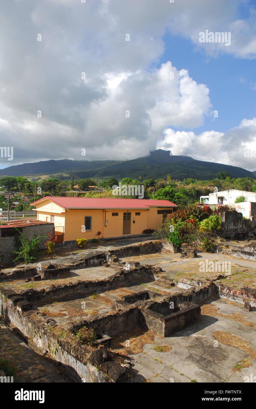 Martinique, St Pierre, Ruins Stock Photo - Alamy