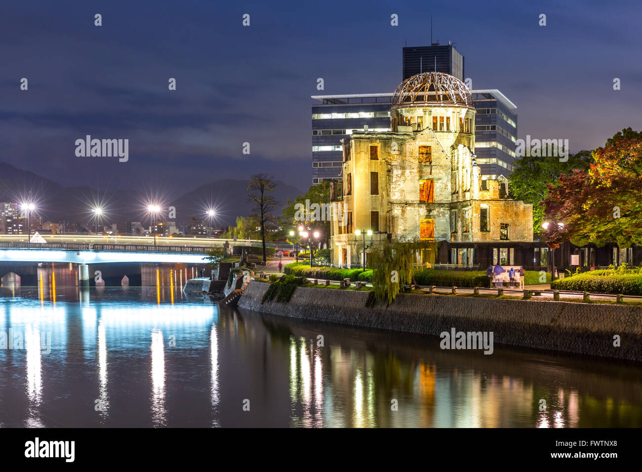 Hiroshima, Japan. The Atomic Dome destroyed by the first Atomic bomb in ...