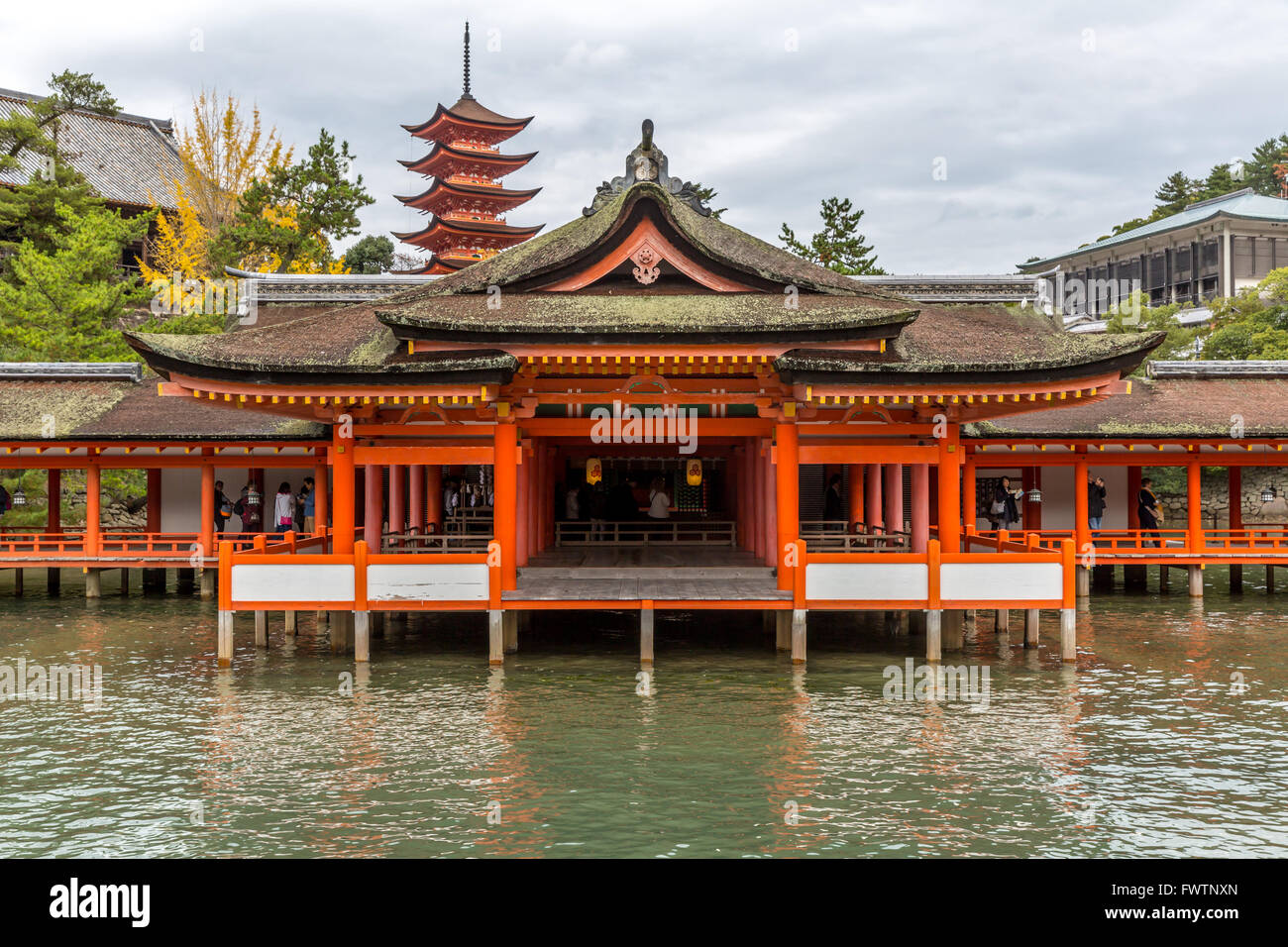Miyajima, Hiroshima, famed floating Shrine temple itsukushima Japan ...