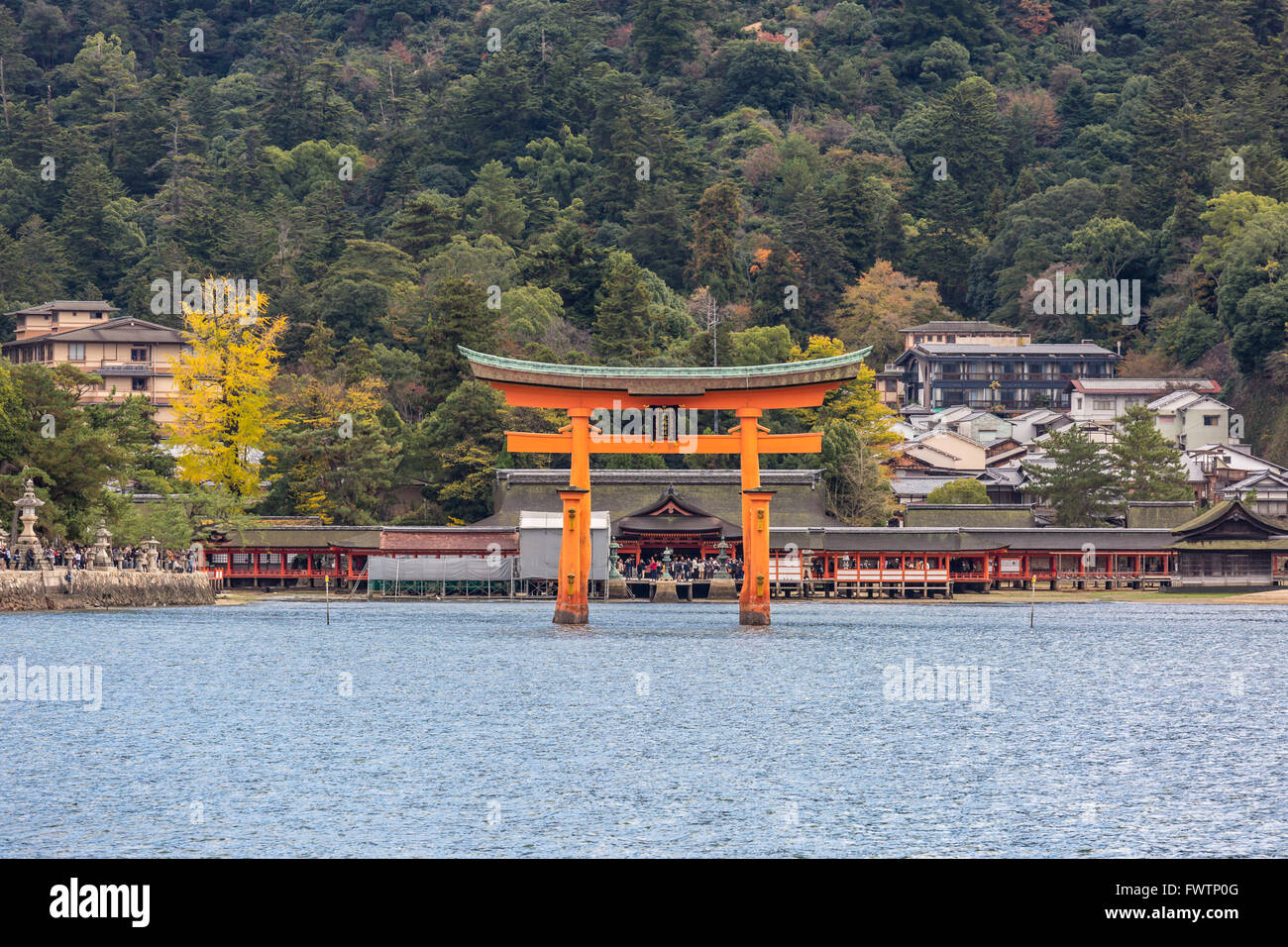 Miyajima, Hiroshima, famed floating torii gate Japan Stock Photo - Alamy