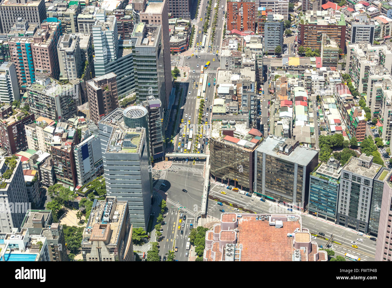 Aerial view of Taipei skyline Taiwan Stock Photo - Alamy