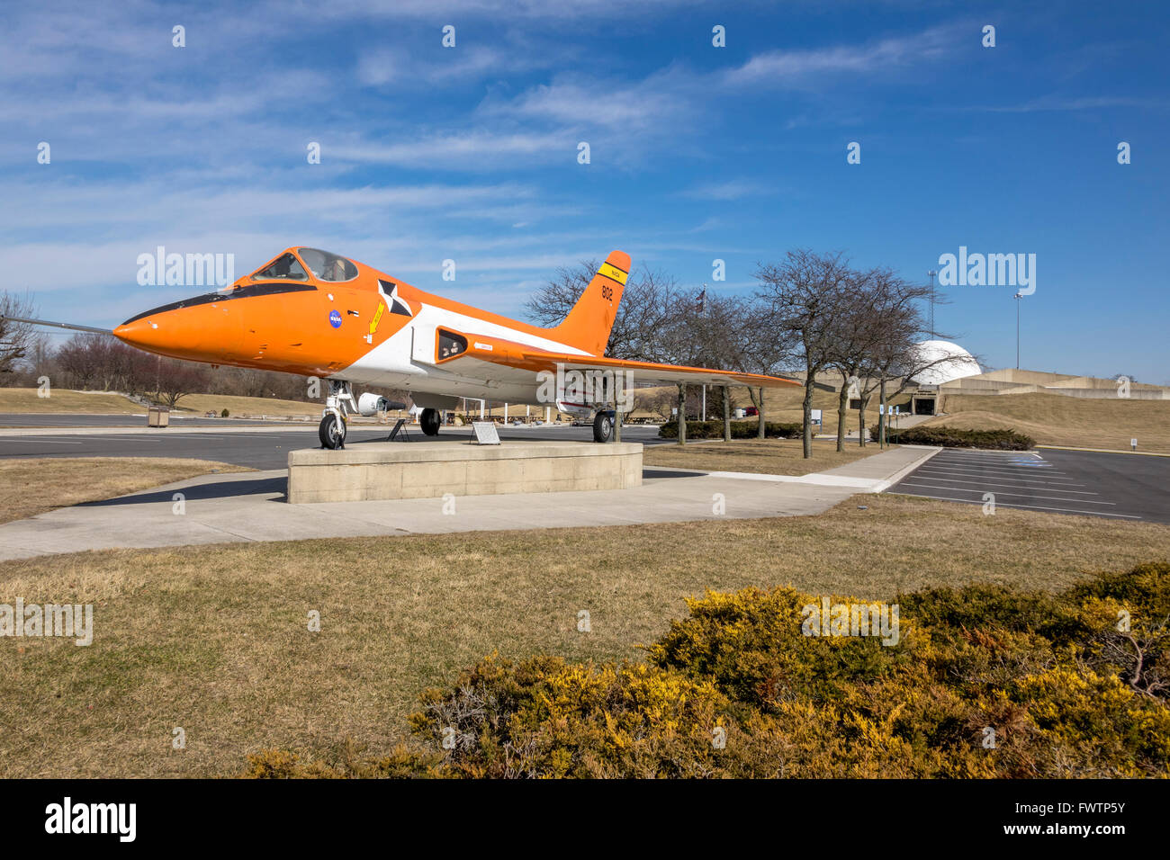 A Douglas F5D Skylancer NASA aircraft Used In Space Testing Outside ...