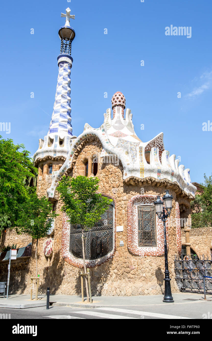 Parc Guell designed by Antoni Gaudi Barcelona, Spain Stock Photo - Alamy