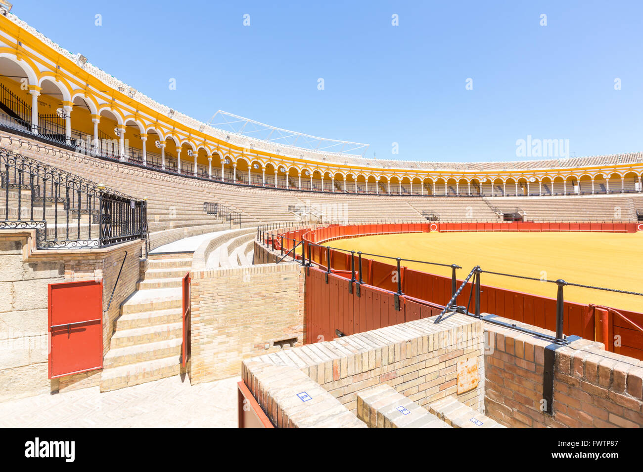 Bull europe ronda seville spain toros the bull ring hi-res stock ...