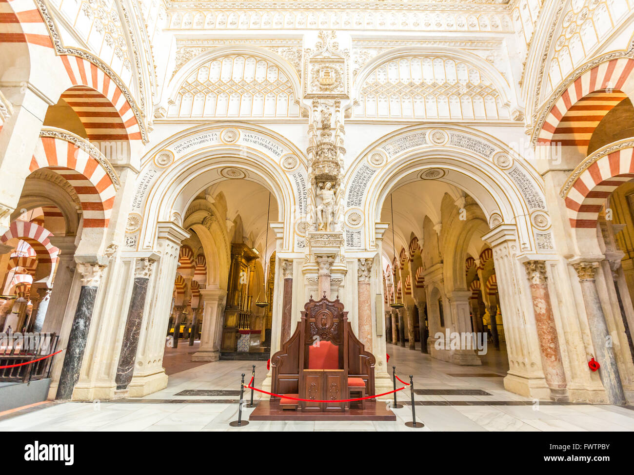 The Great Mosque Cathedral of Cordoba (La Mezquita), Spain Stock Photo ...