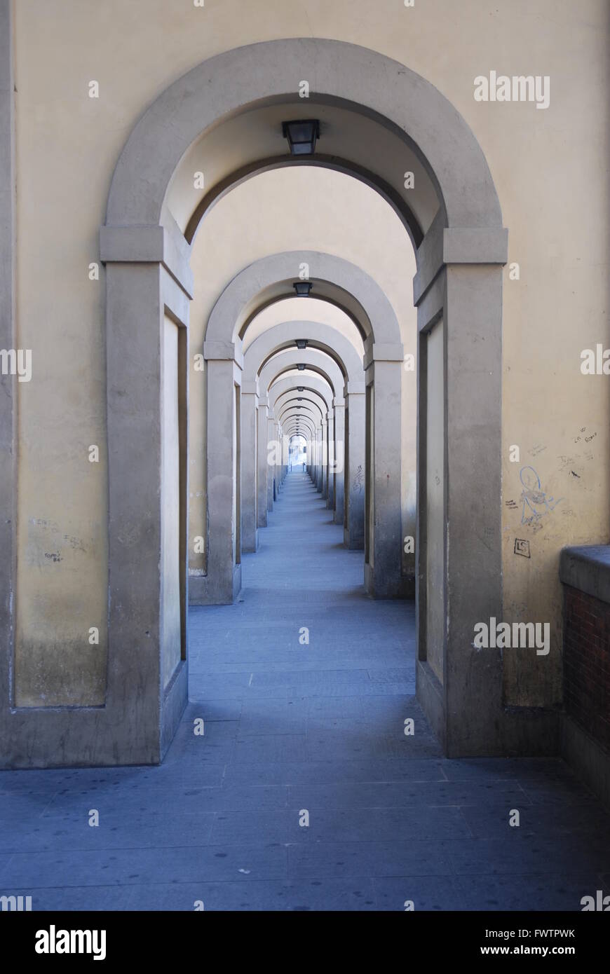 Concentric Arches in Florence Italy Stock Photo - Alamy