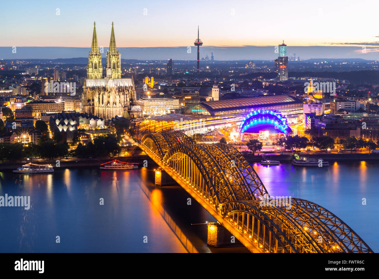 Cologne Cathedral aerial view, Cologne, Germany Stock Photo - Alamy