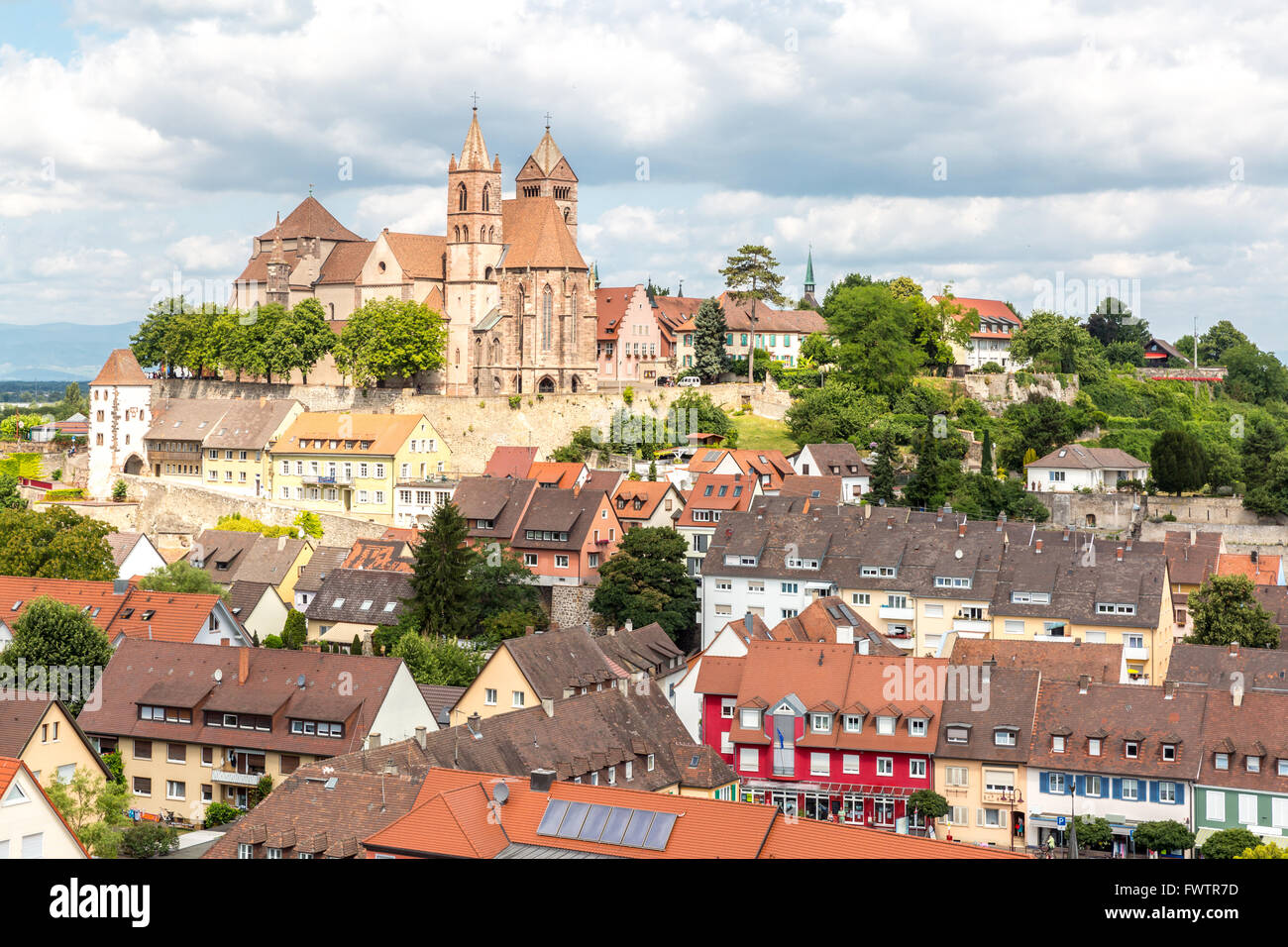 Breisach Church cityscape - Baden-Wurttemberg, Germany Stock Photo - Alamy