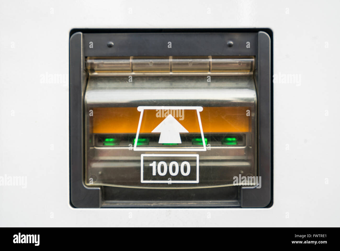 vending Machine banknote insert space Stock Photo - Alamy