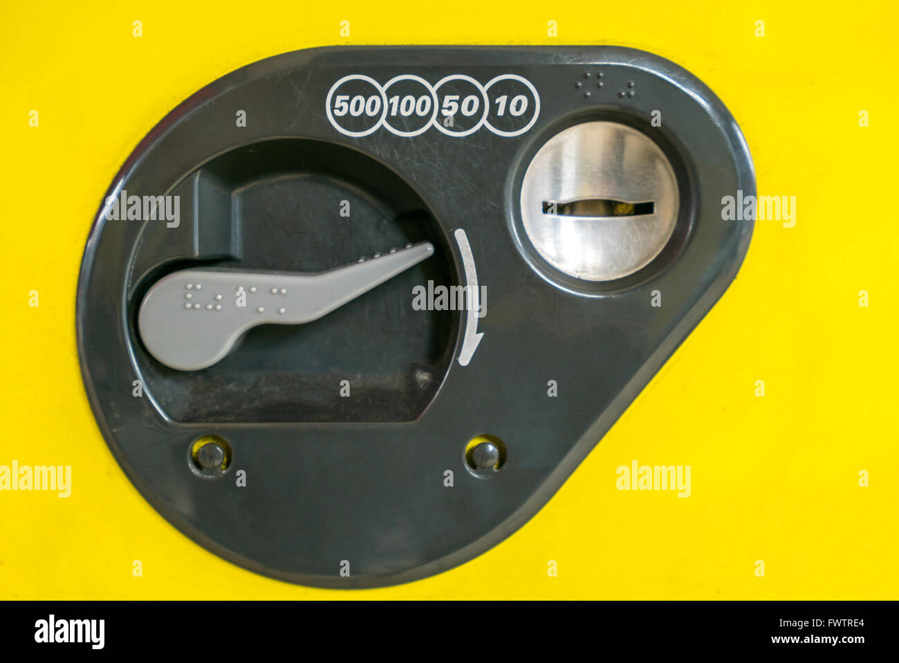 vending Machine Coin insert space Stock Photo - Alamy