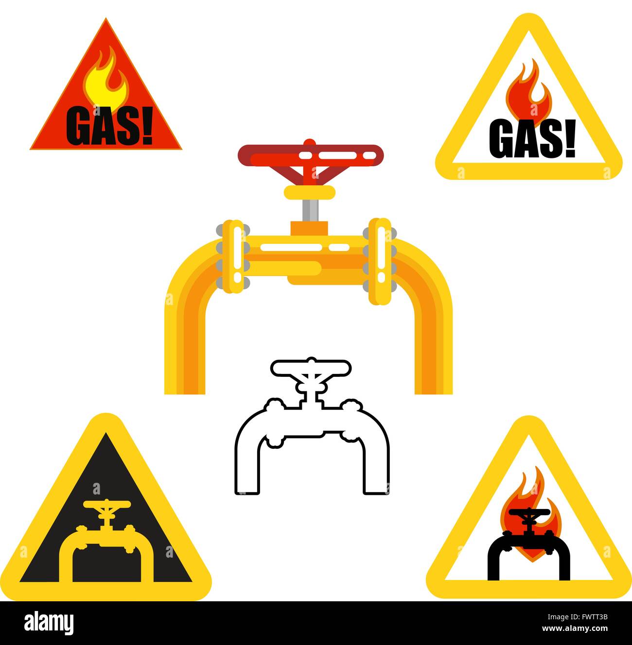 Warning signs tanker Stock Vector Images - Alamy