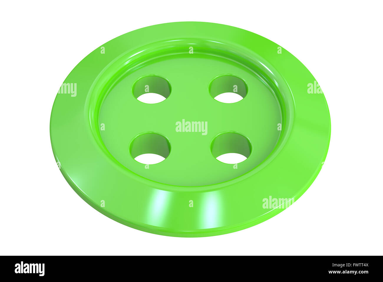 sewing button clothing, 3D rendering isolated on white background Stock ...