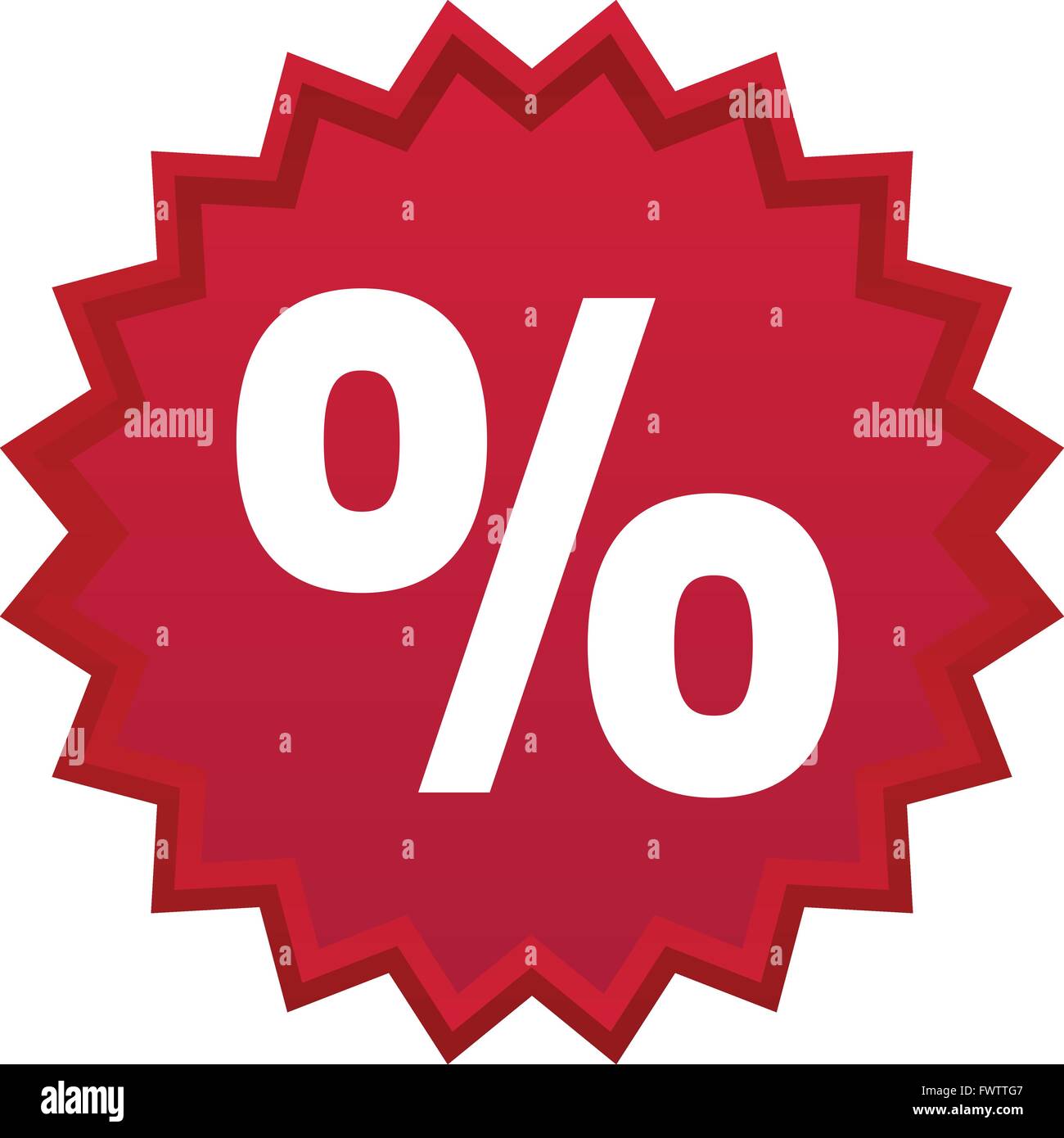 Red discount symbol Stock Vector Image & Art - Alamy