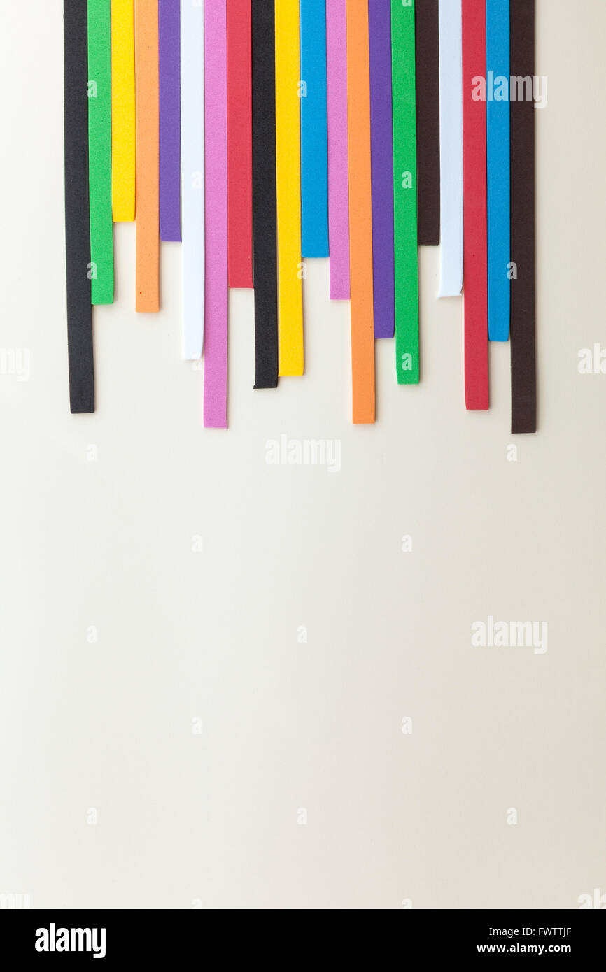 Creative colorful chart on a light background Stock Photo - Alamy