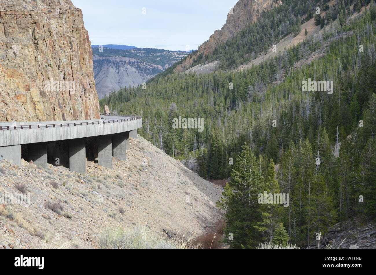 A scene from Yellowstone National Park Stock Photo - Alamy