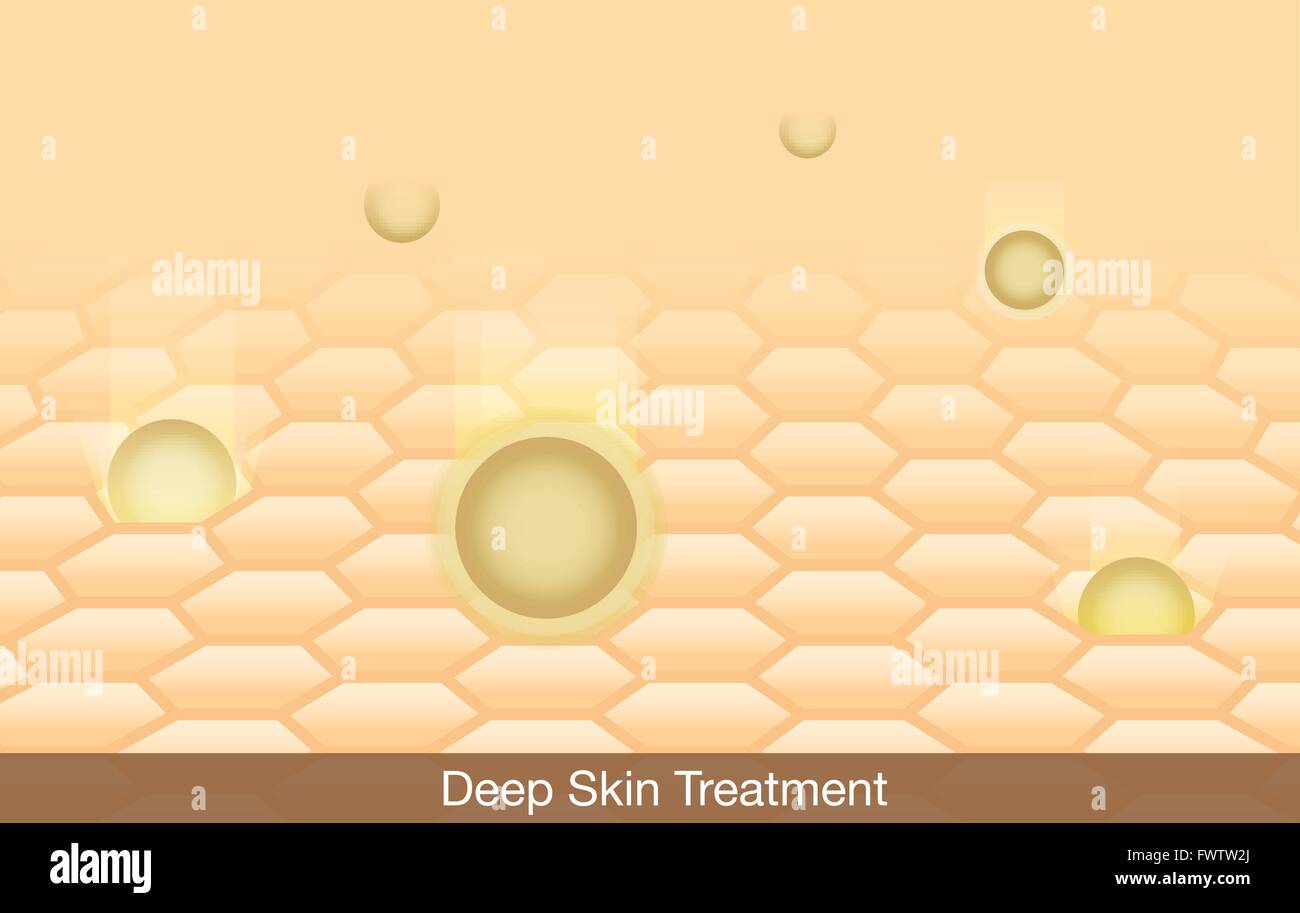 Deep Skin Treatment Stock Vector Image & Art - Alamy