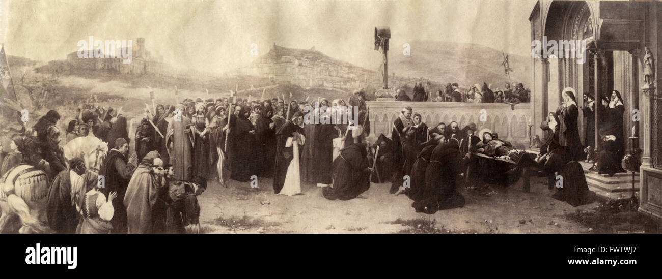 Procession, painting, National Gallery of Modern Art, Rome, Italy Stock ...