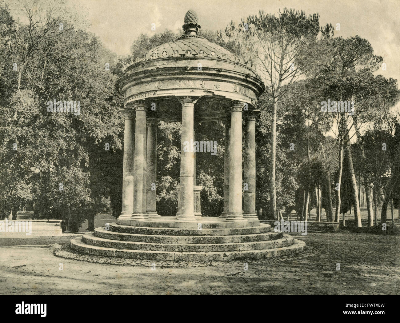 The circular temple in Villa Borghese, Rome, Italy Stock Photo - Alamy