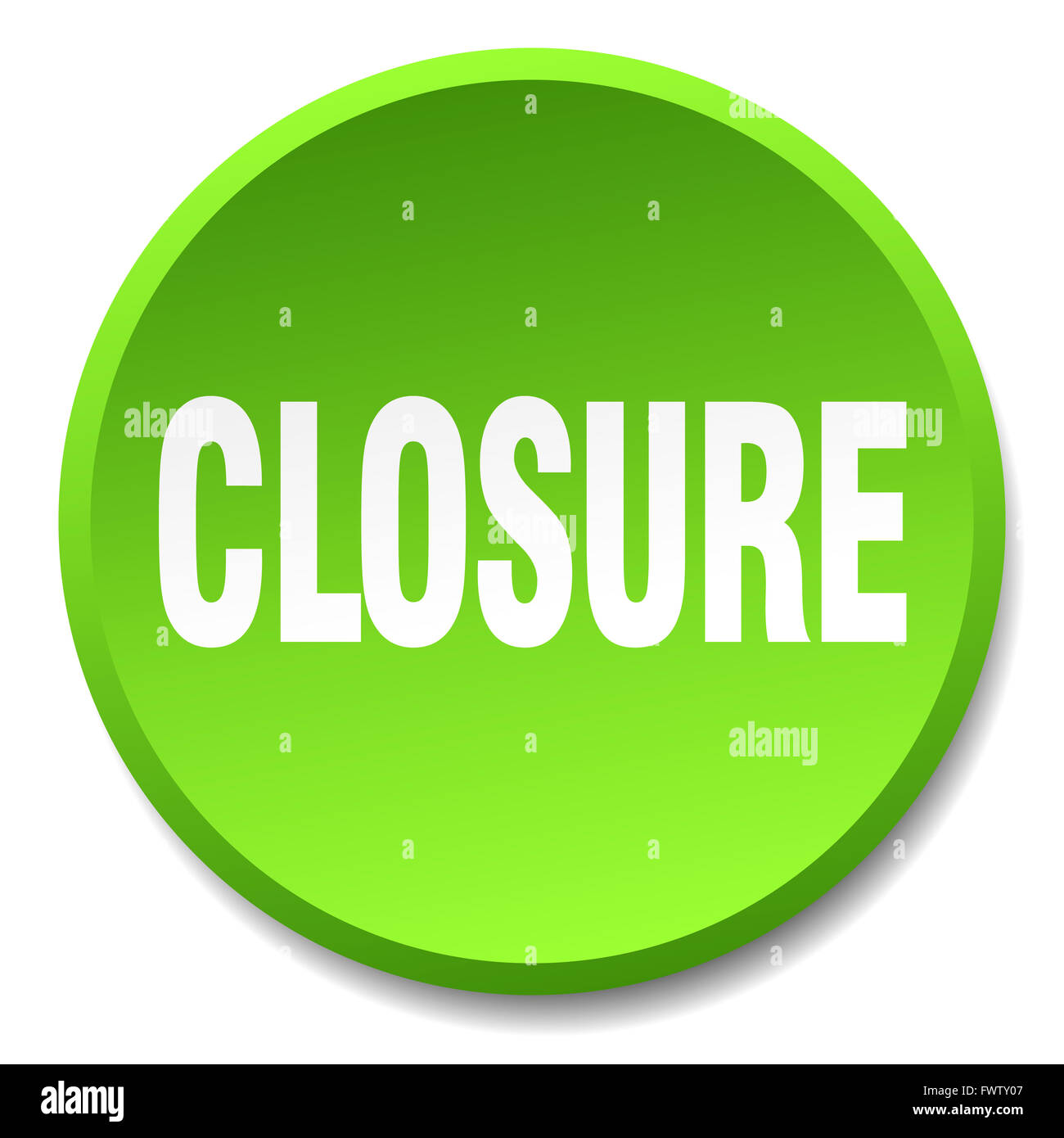 closure green round flat isolated push button Stock Photo - Alamy