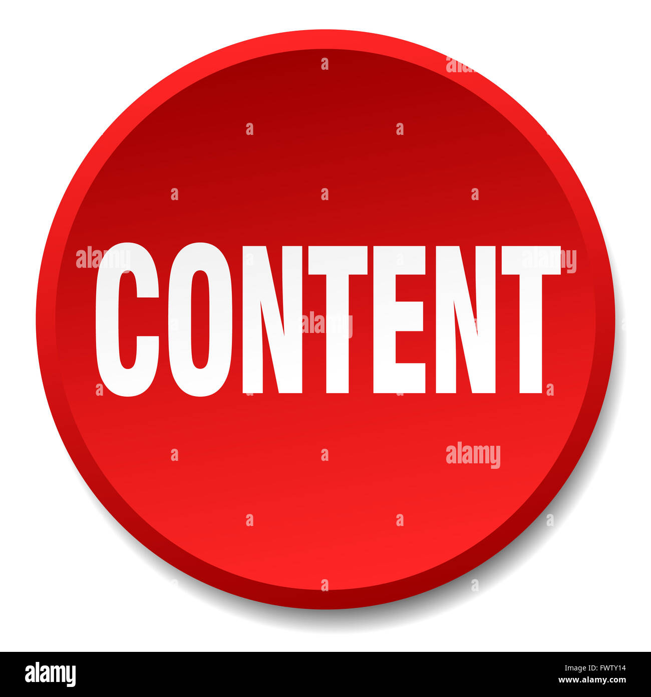 content red round flat isolated push button Stock Photo - Alamy