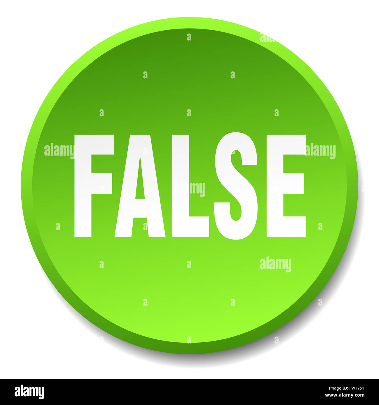 false green round flat isolated push button Stock Photo - Alamy