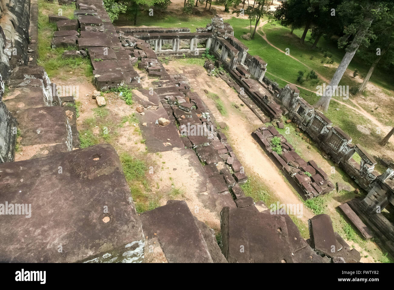 Elevated view of Ta Keo Temple. Cambodia Stock Photo - Alamy