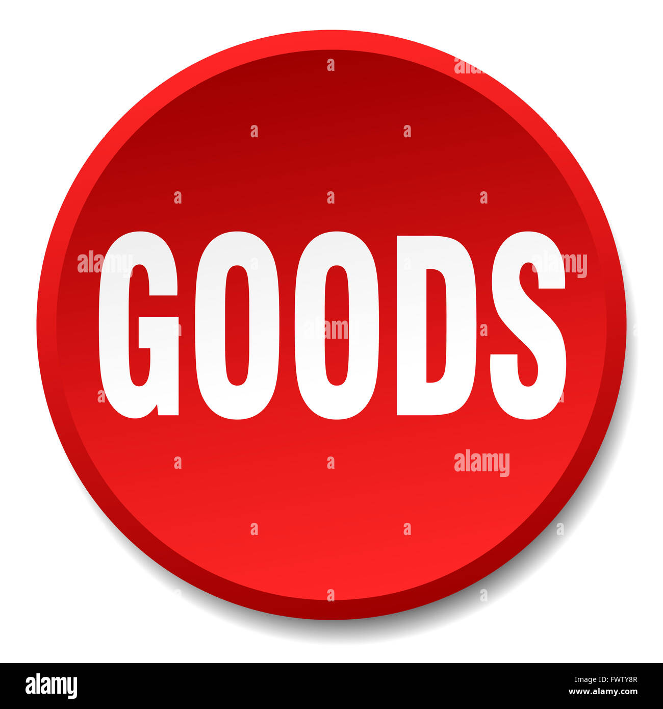 goods red round flat isolated push button Stock Photo - Alamy
