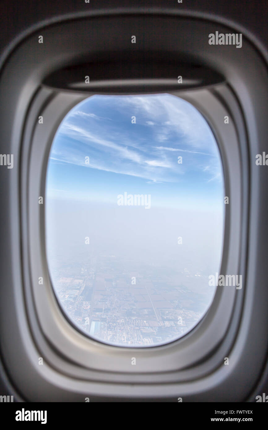 sky from plane window Stock Photo - Alamy