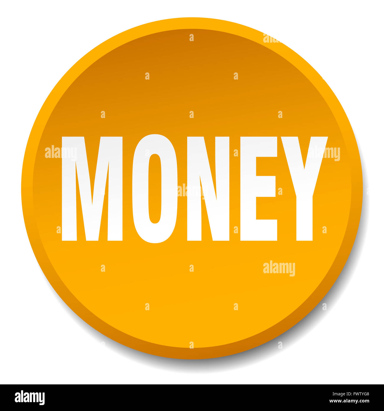 Money orange round flat isolated hi-res stock photography and images ...