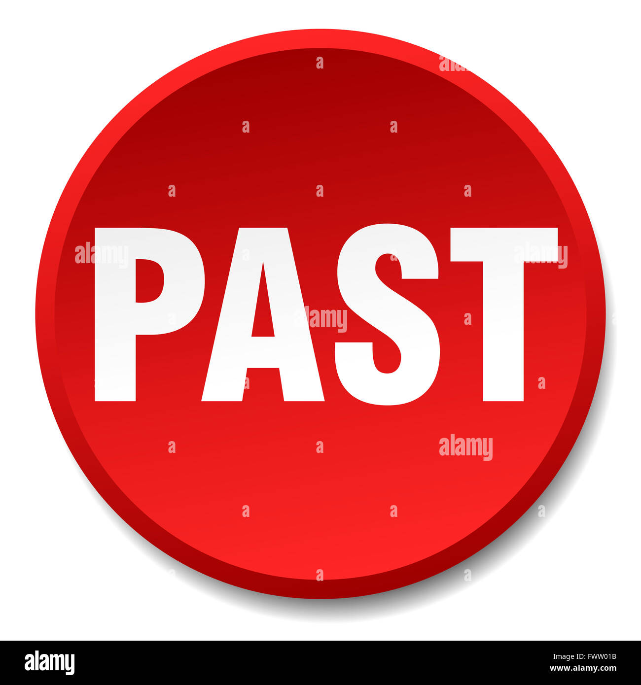 past red round flat isolated push button Stock Photo - Alamy