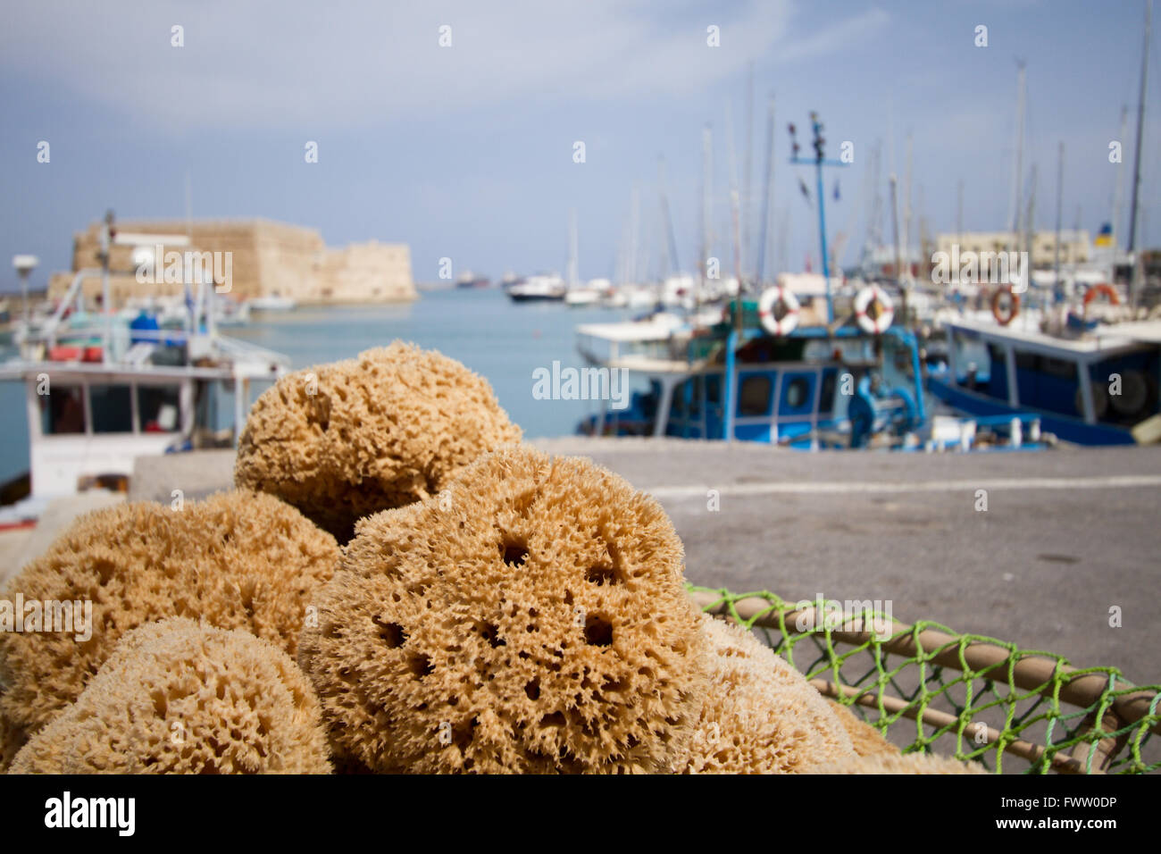 Greek natural sponges hi-res stock photography and images - Alamy