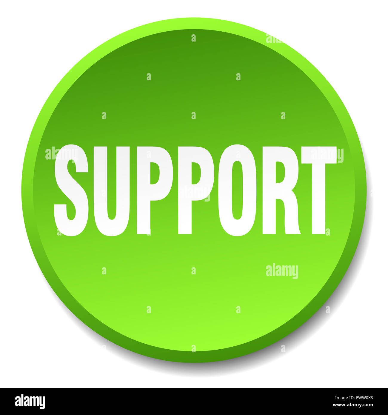 support green round flat isolated push button Stock Photo - Alamy