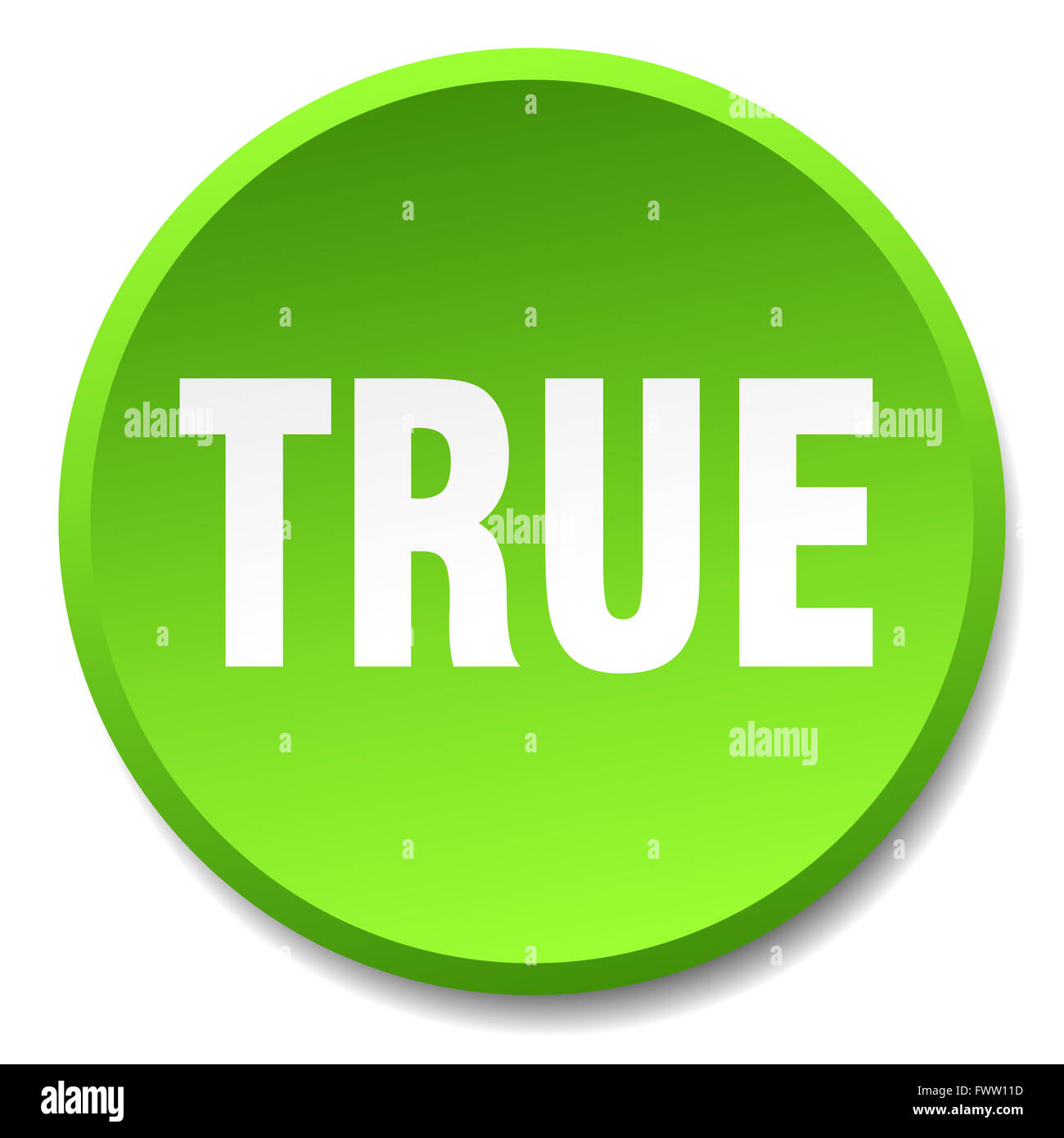 true green round flat isolated push button Stock Photo - Alamy