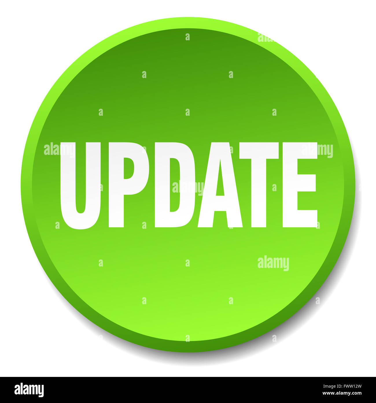 update green round flat isolated push button Stock Photo - Alamy