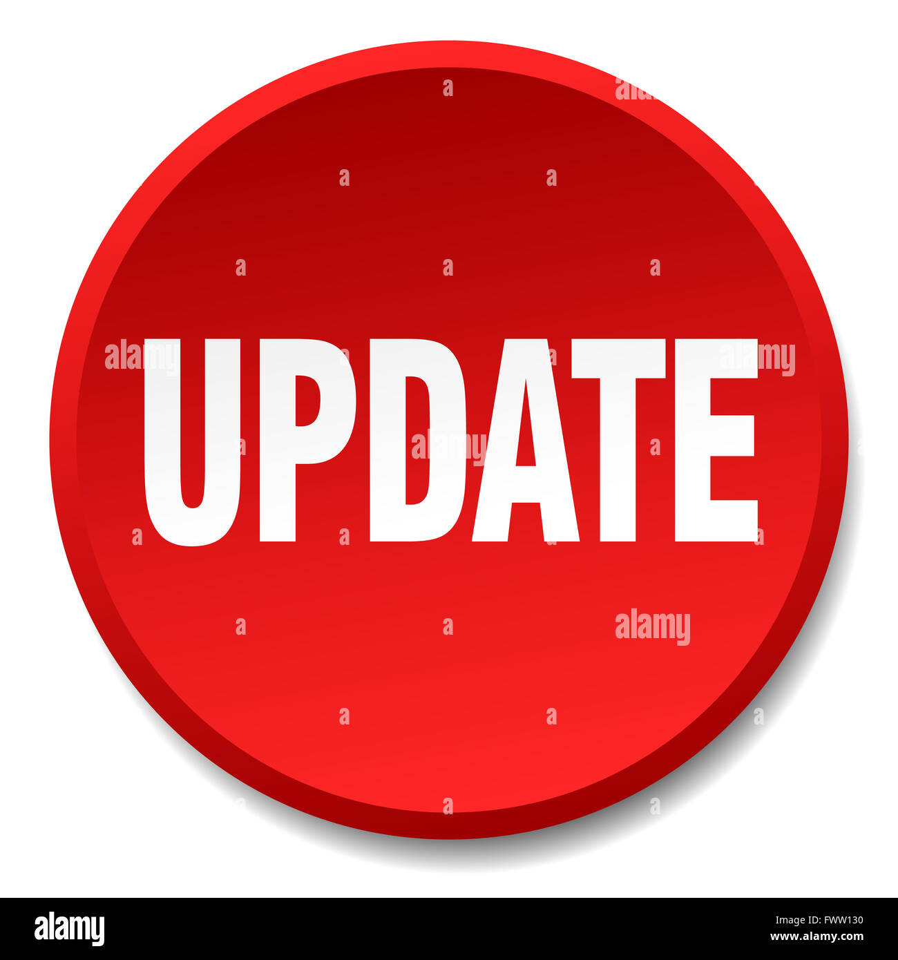 update red round flat isolated push button Stock Photo - Alamy