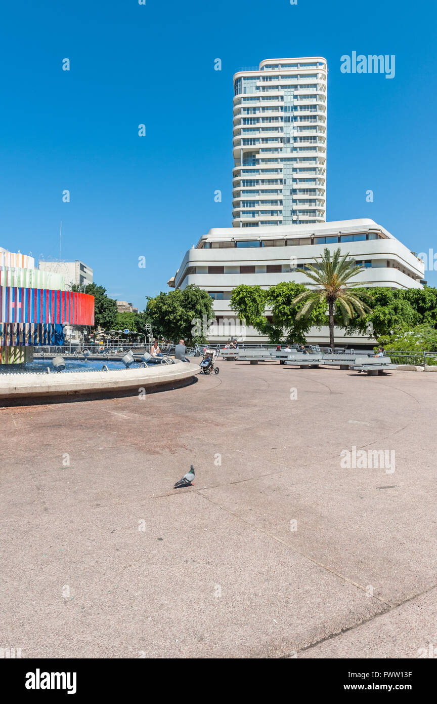 Israel, Tel Aviv - Dizengoff square fountain Stock Photo - Alamy