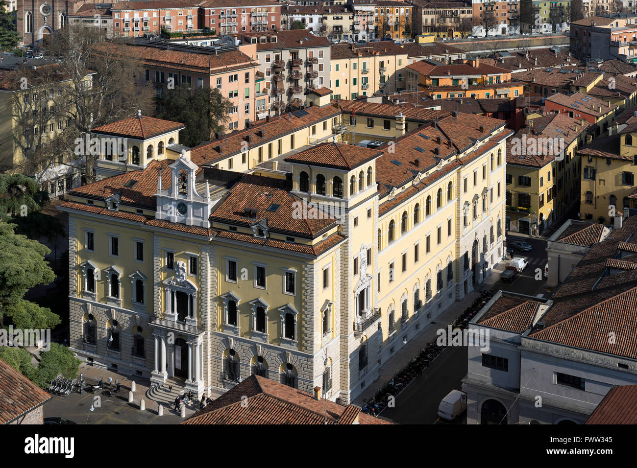 View of Verona from the Lamberti Tower Stock Photo - Alamy
