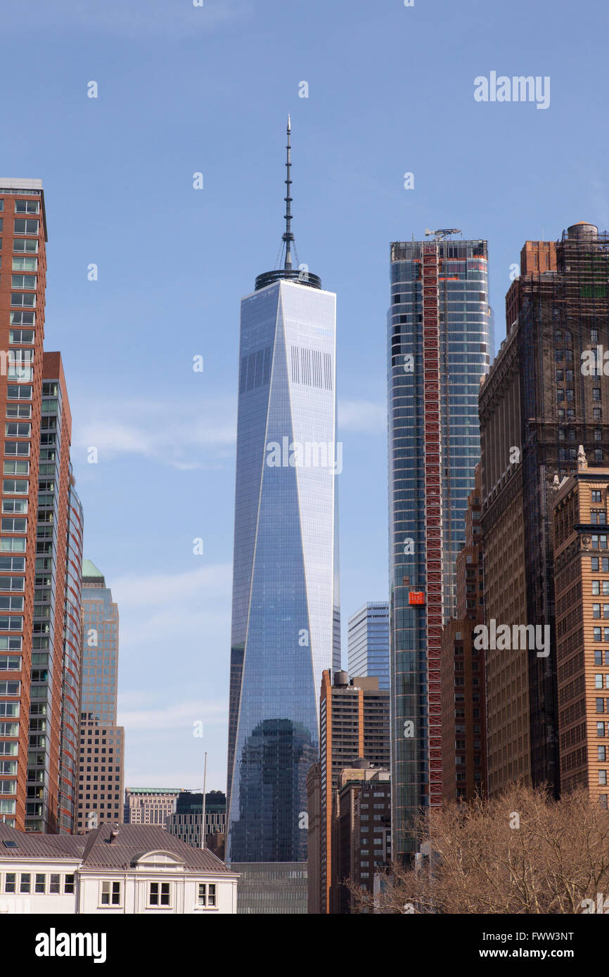 The One Trade Center building or the Freedom tower, Manhattan, New York ...