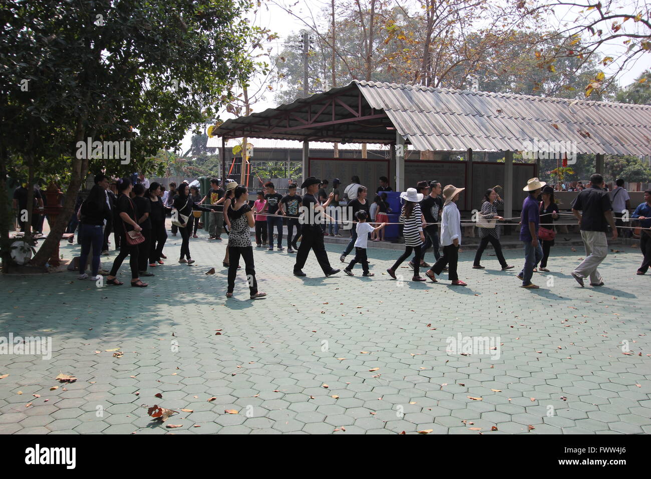 Traditional Buddhist funeral, Chiang Mai, Thailand Stock Photo - Alamy