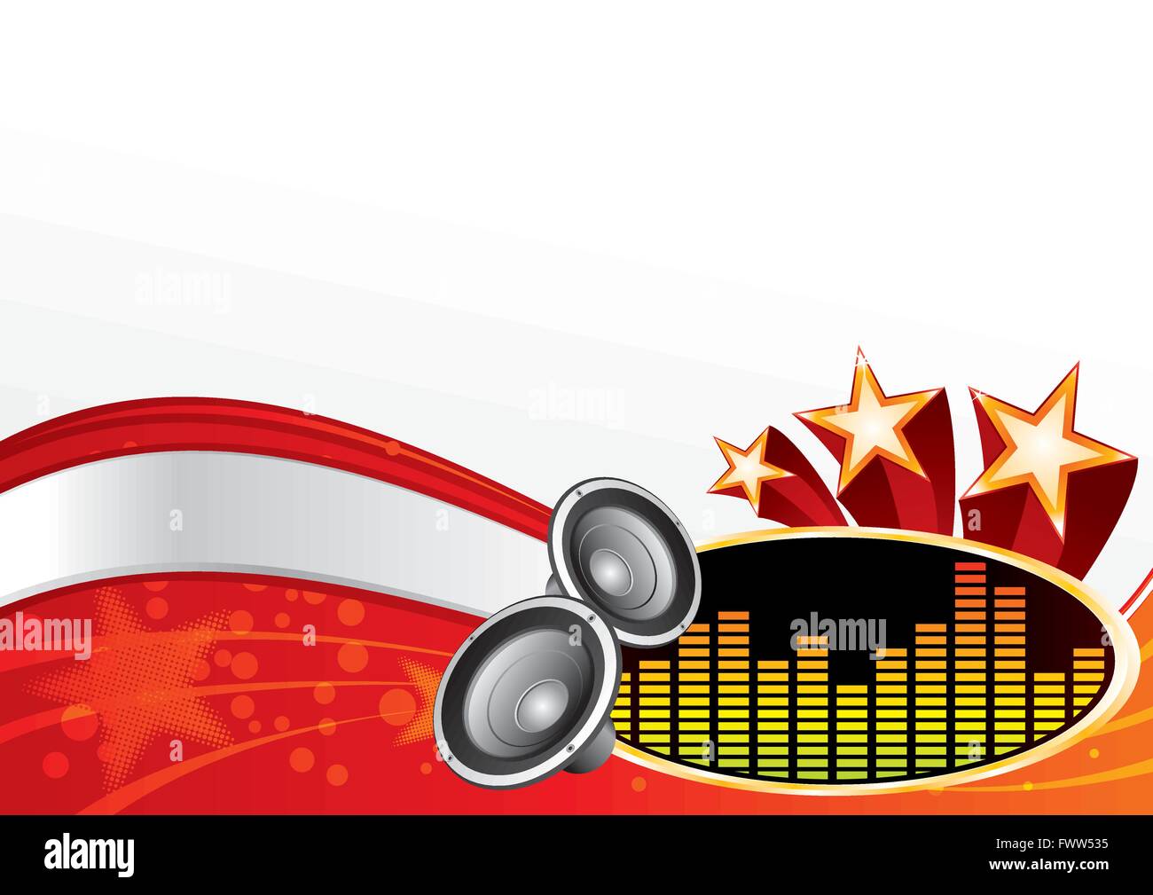 Vector music wallpaper speakers Stock Vector Images - Alamy