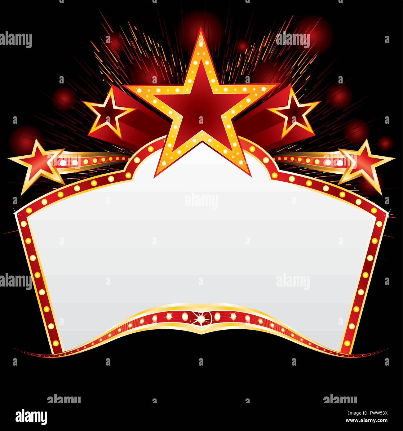 Neon marquee Stock Vector Images - Alamy