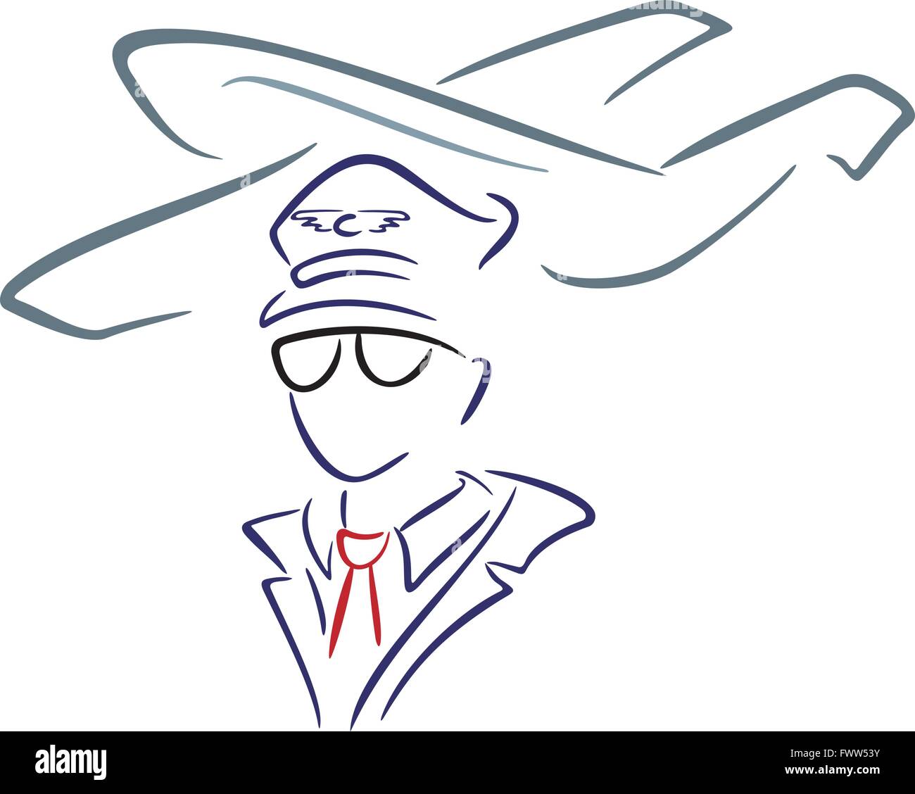 Aircraft and pilot Stock Vector Image & Art - Alamy