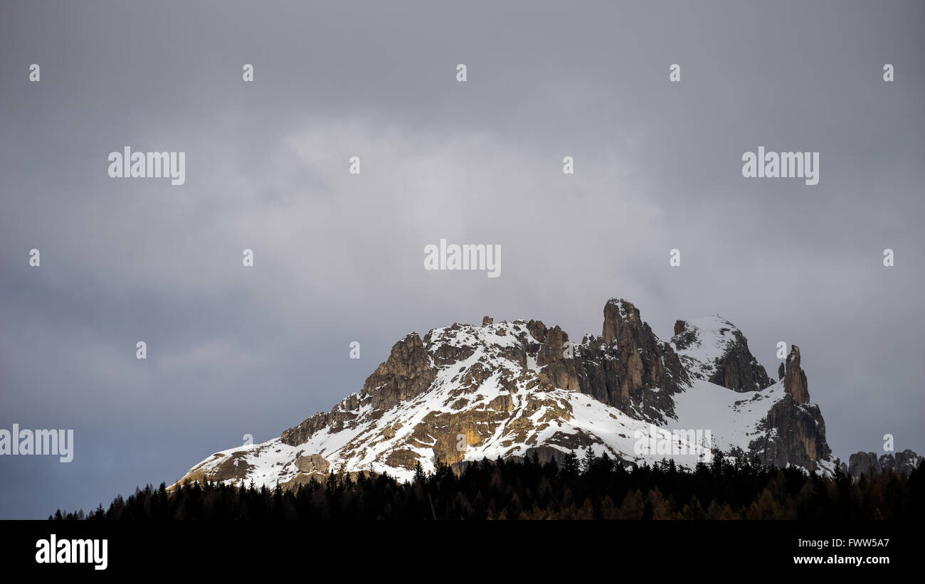 View of the Mountain above Moena Stock Photo - Alamy