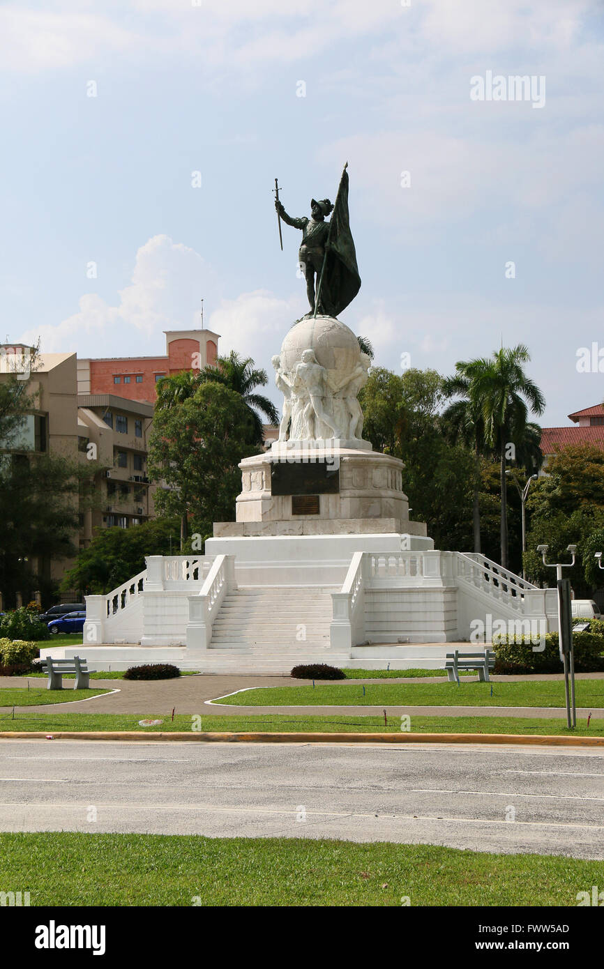 Vasco Nuñez de Balboa Statue Stock Photo - Alamy