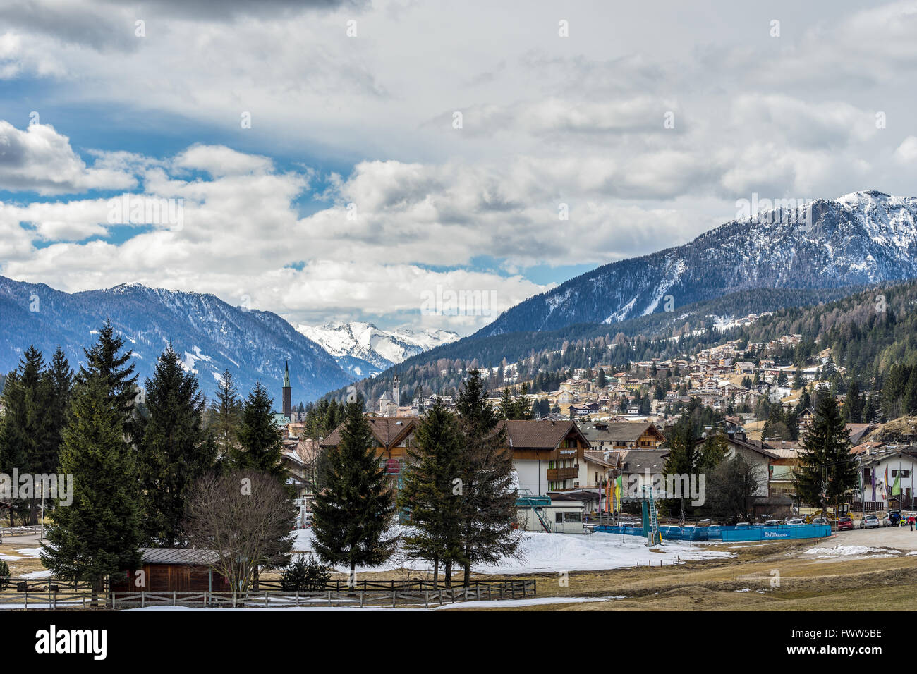 Pozza di Fassa Trentino Italy Stock Photo - Alamy