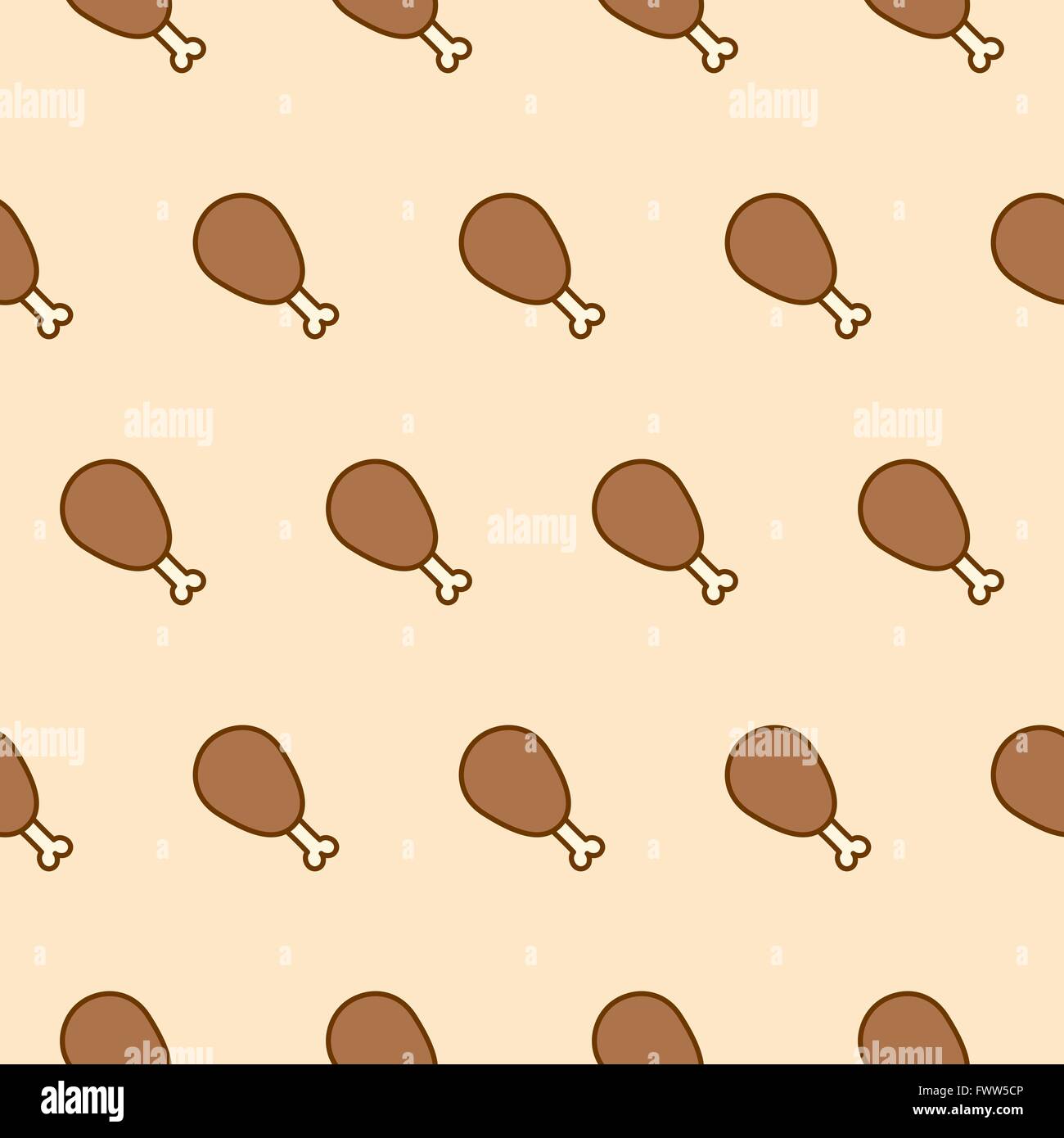 Seamless Chicken Meat Pattern Stock Vector Image And Art Alamy
