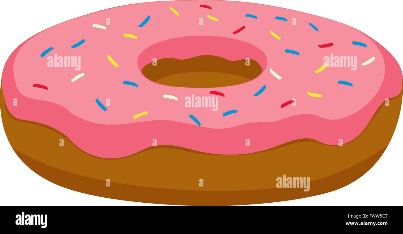 Vector Sweet Pink Donut Stock Vector Image & Art - Alamy